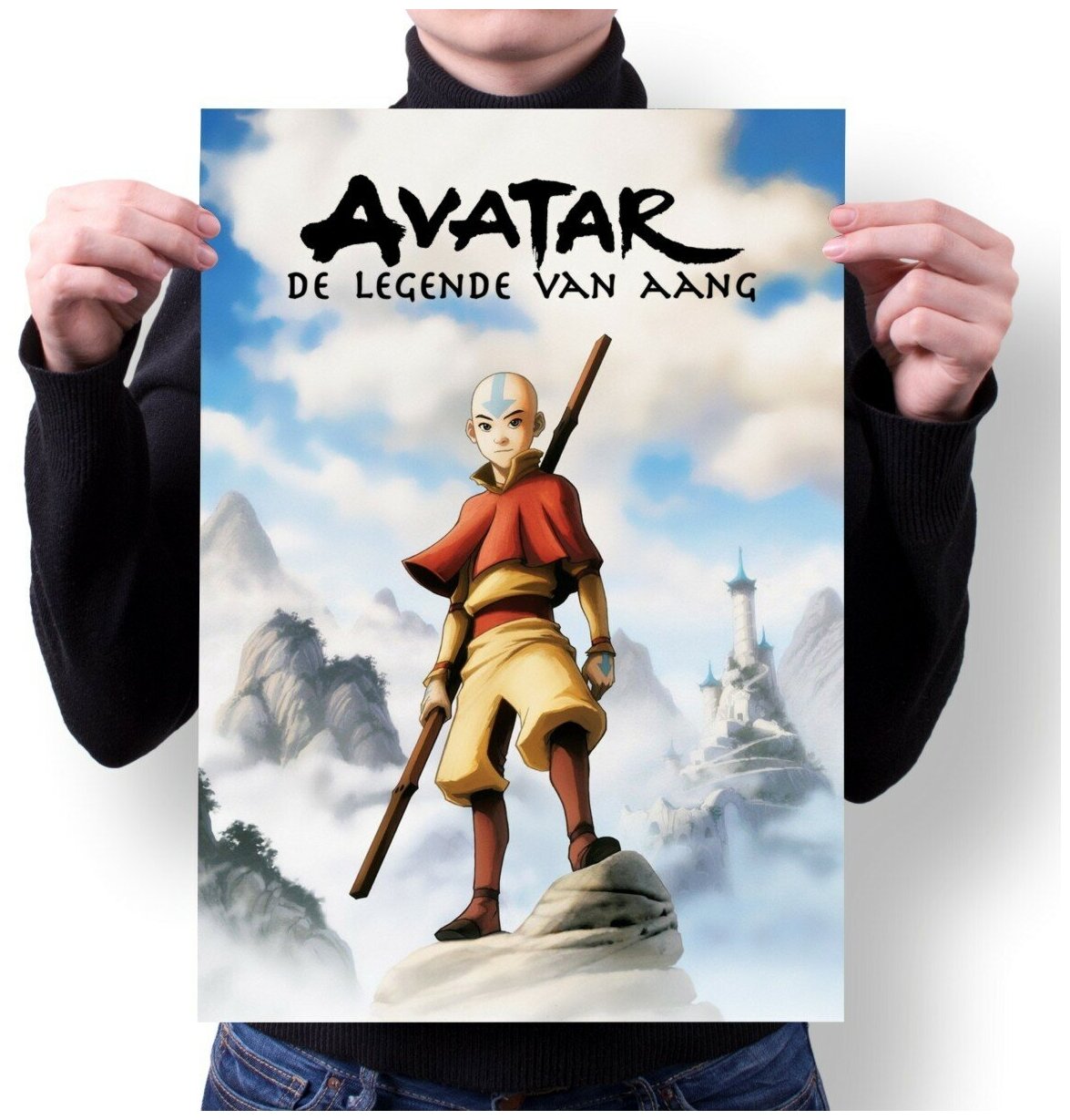 Плакат А3 принт А3 Аватар, легенда об Аанге - 3