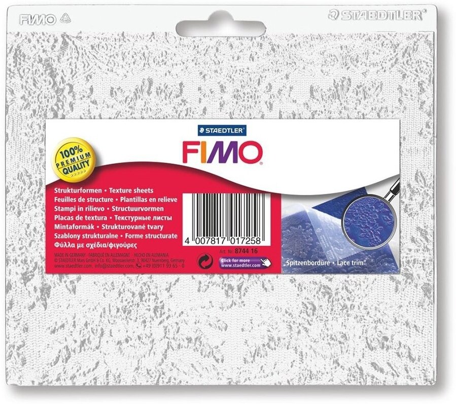 Текстурный лист FIMO "Кружево" (FIMO8744.16)