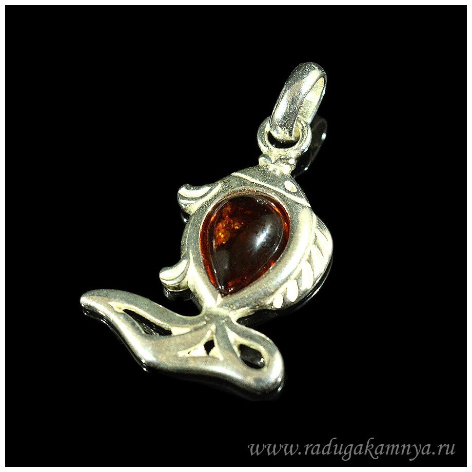 Подвеска, янтарь синтетический
