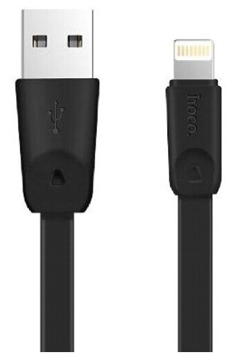 Кабель USB-Am Lightning Hoco X9 Black - 1м черный
