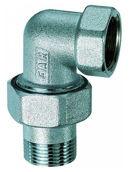 Трехсоставной фитинг Far 1/2" ВР-американка, угловой