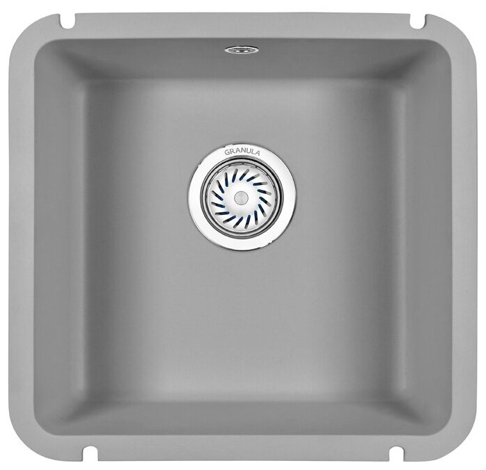 Кухонная мойка Granula GR-3801 45.5х43.5 алюминиум