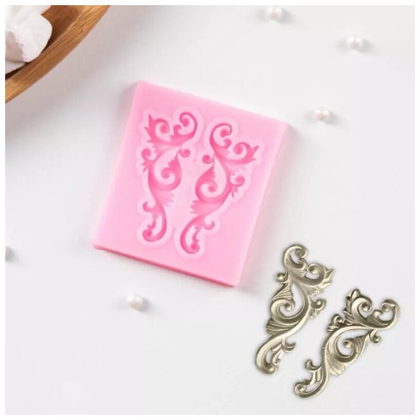 Молд силиконовый «Лепнина», 5,2×6 см