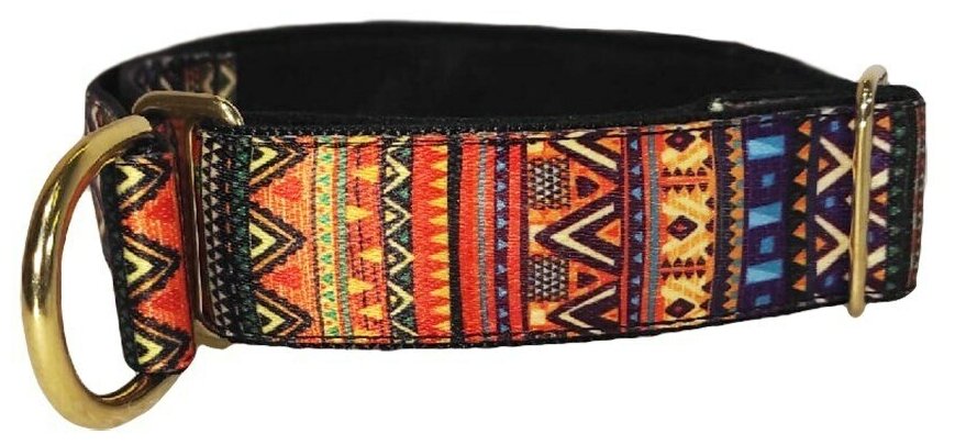 Широкий ошейник для собак полуудавка Этно Lapalandia 40 мм