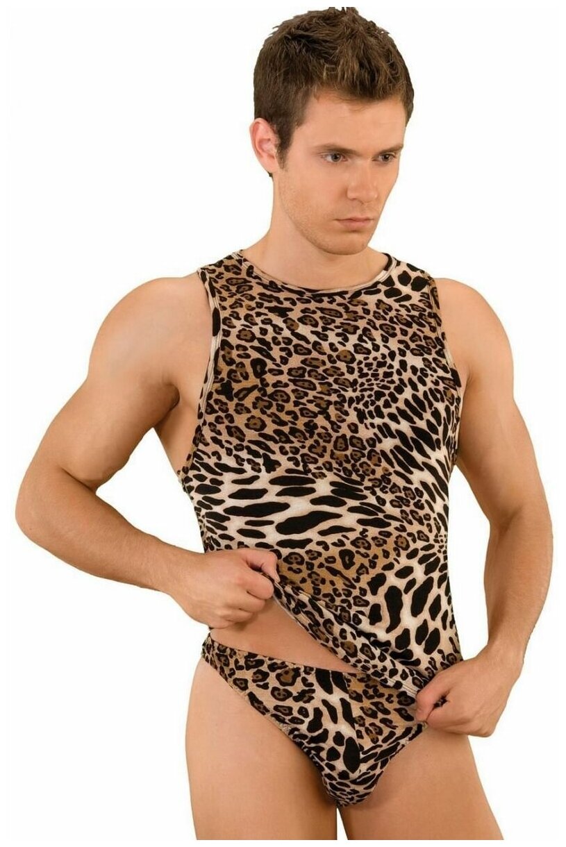 Мужская майка с леопардовым принтом LaBlinque LB013 L/XL (50-52)