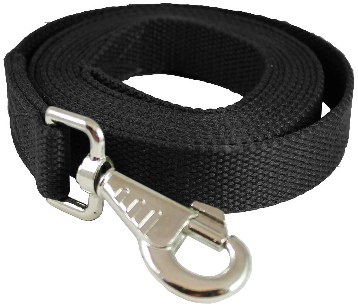 Поводок брезентовый черный CHOKERZ премиум 2 м (ширина - 25 мм). Для собак до 250 кг
