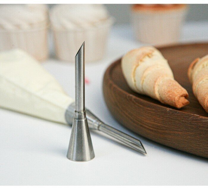Насадка кондитерская для начинки KONFINETTA Эклер , d 1,7 см, выход d 0,7 см, нержавеющая сталь
