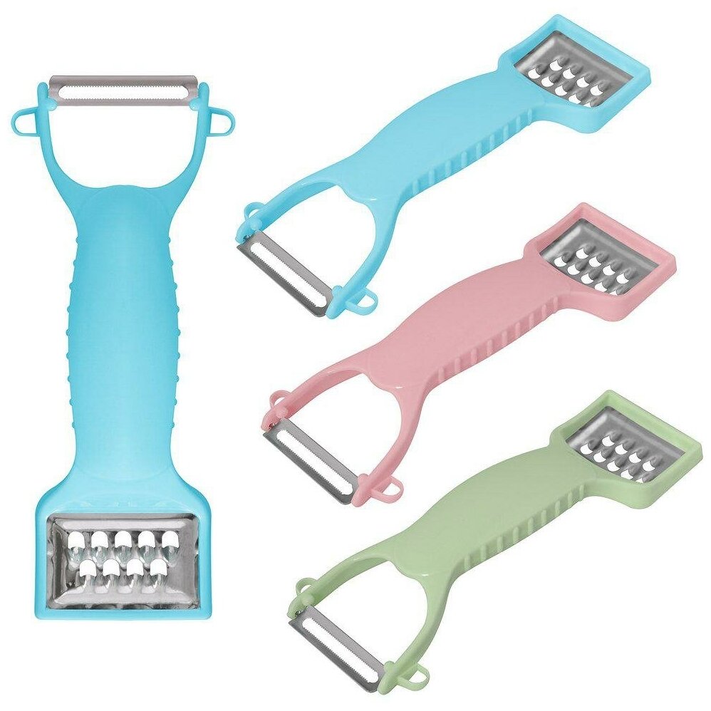 Овощечистка-терка 3 цв.