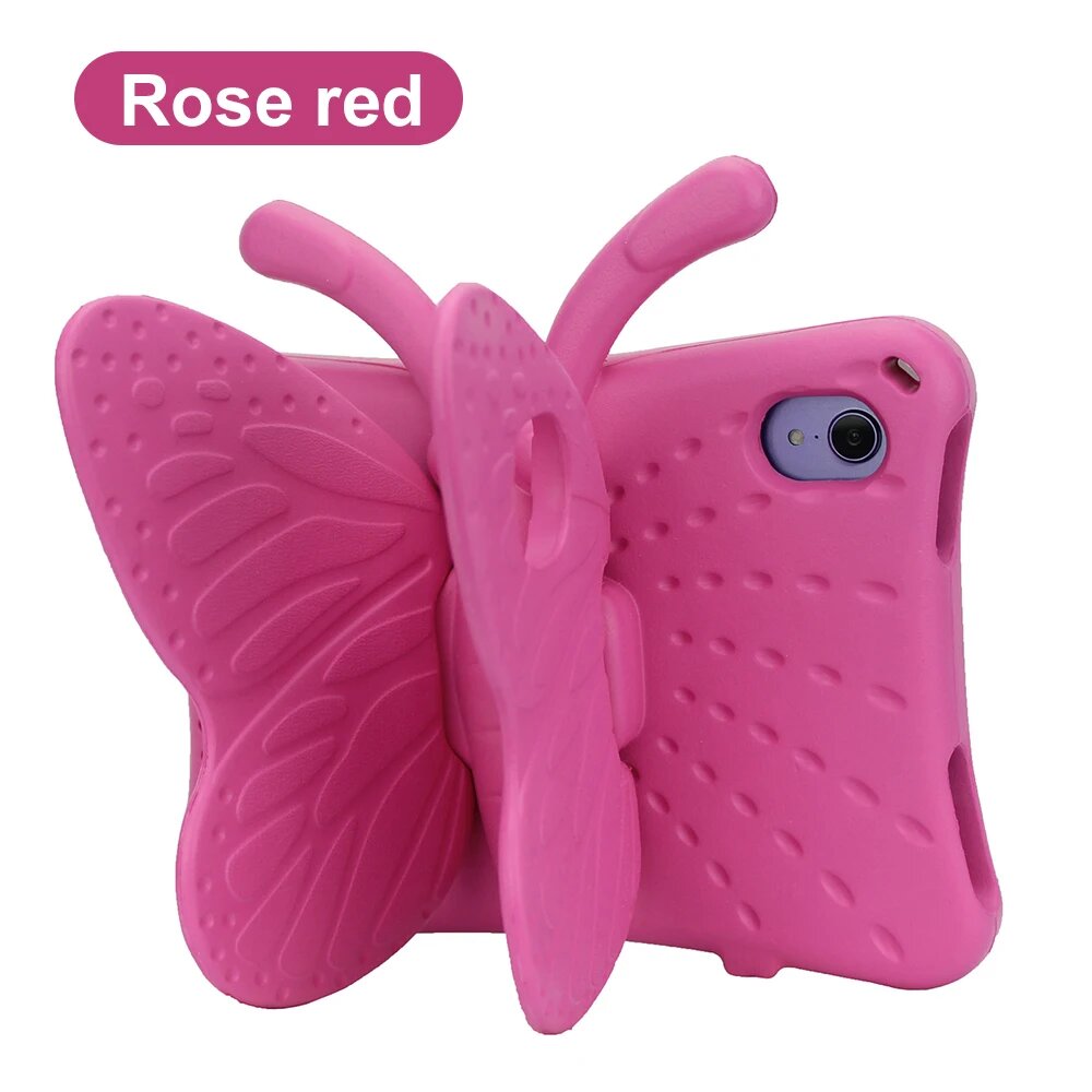 Розовый чехол AKABEILA для iPad с бабочкой Rose Red
