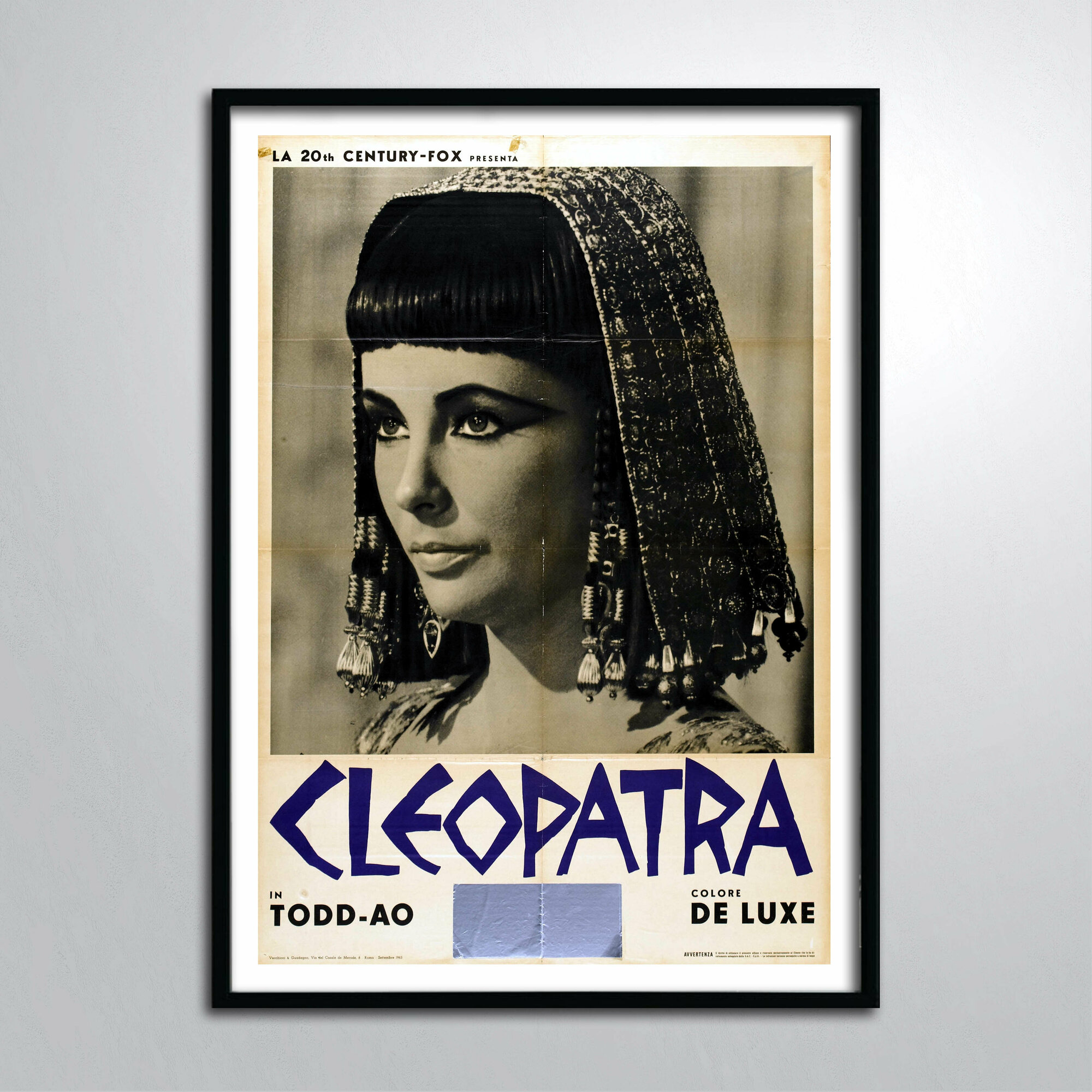 Постер без рамы/Клеопатра 1963г Элизабет Тейлор Плакат Cleopatra