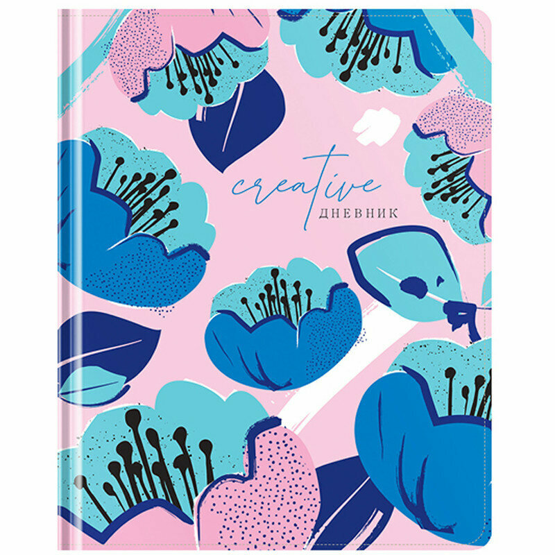 Дневник 1-11 кл. 48л. Лайт Greenwich Line "Creative. Bright", ткань, печать, тон. блок, ляссе, 336128