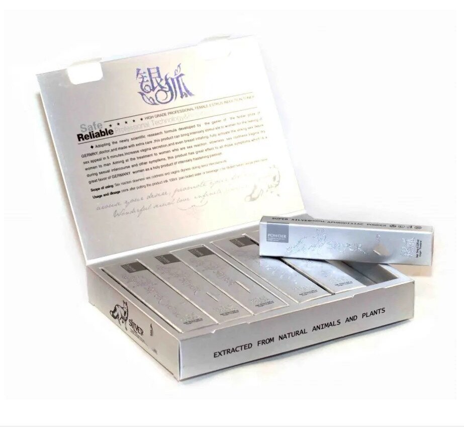 Возбуждающее средство для женщин Серебряная Лиса, 5 мл*12 саше