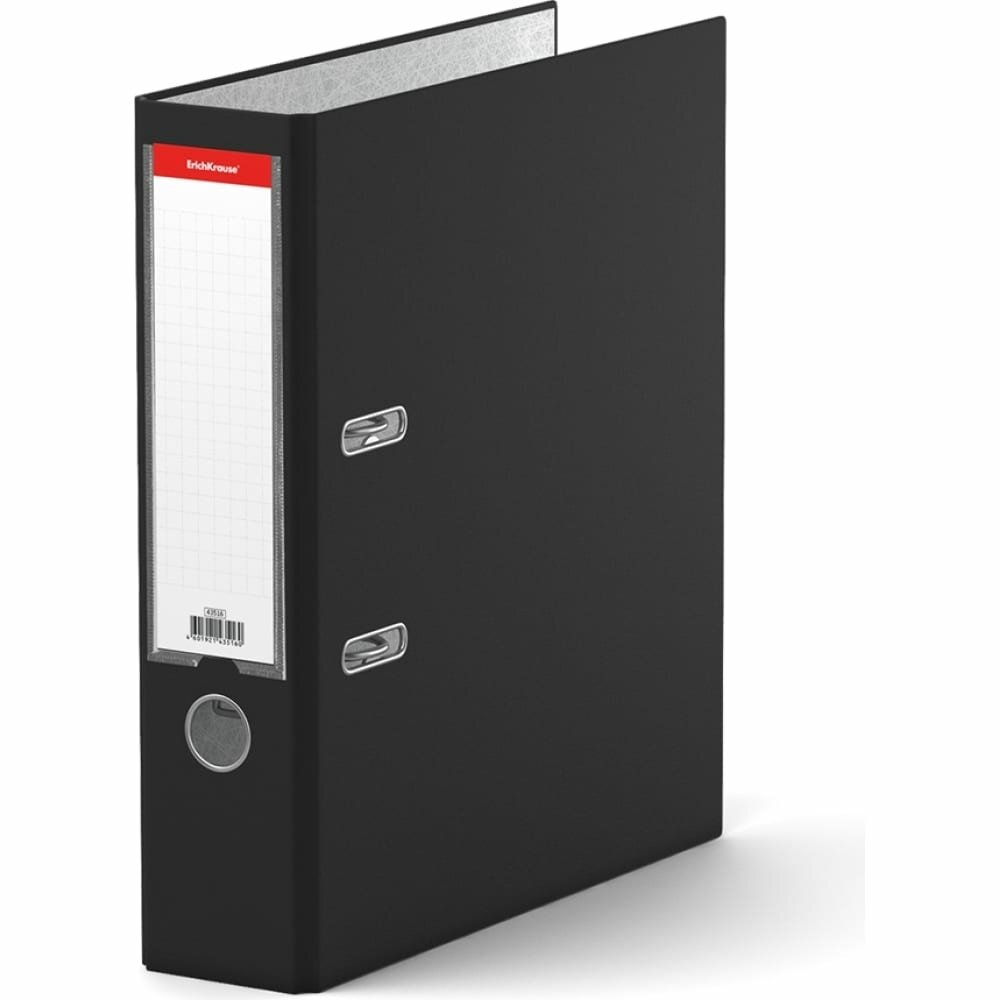 Папка-регистратор с арочным механизмом ErichKrause Granite, А4, 70 мм, черный 43516