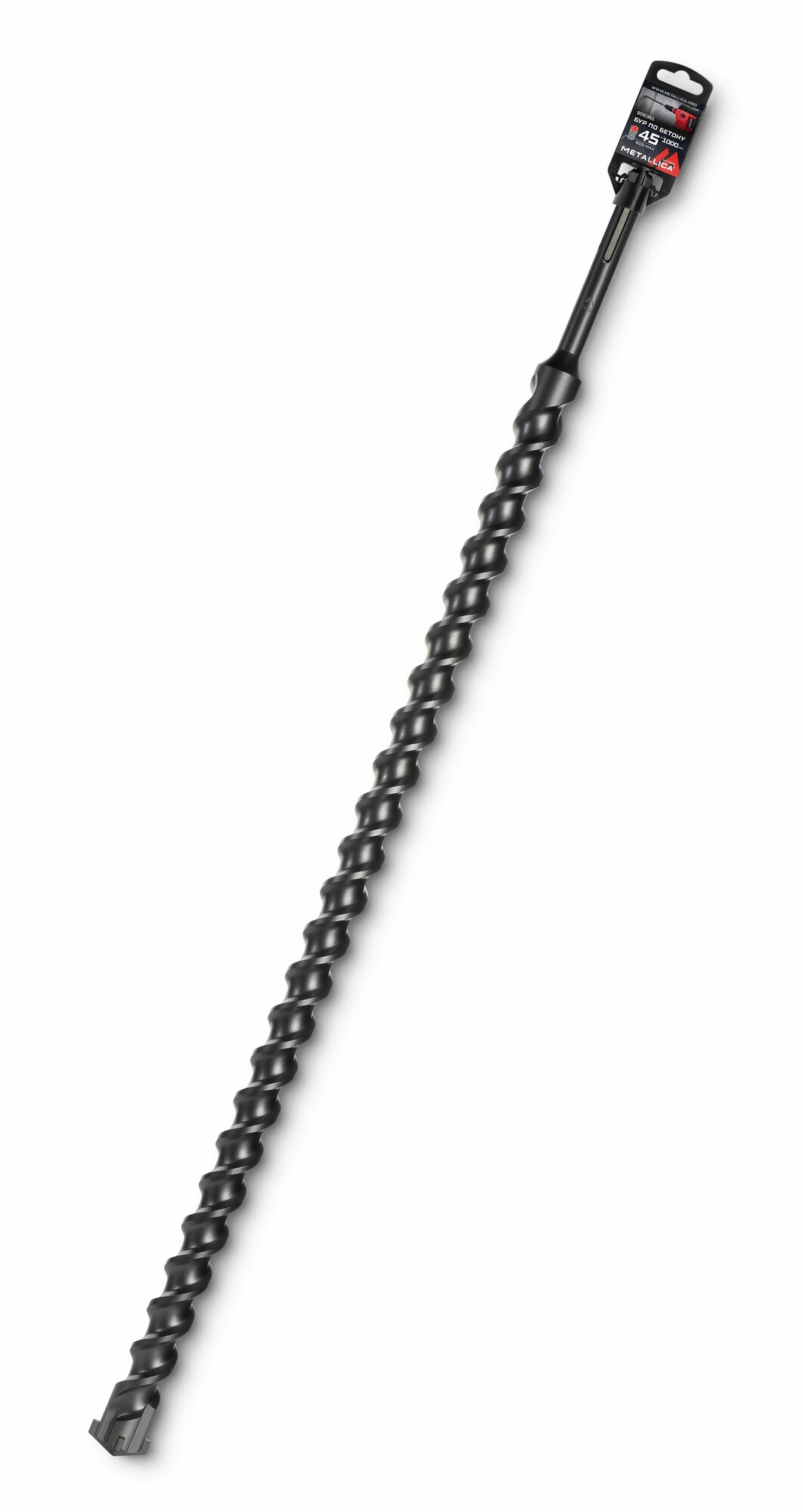 Бур по бетону SDS-max METALLICA Ultra 45х1000/860 мм, Х-напайка, 2 спирали