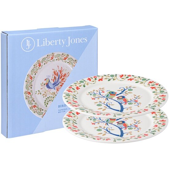 Набор тарелок Liberty Jones Love Birds, 21 см, 2 шт. (LJ0000303)