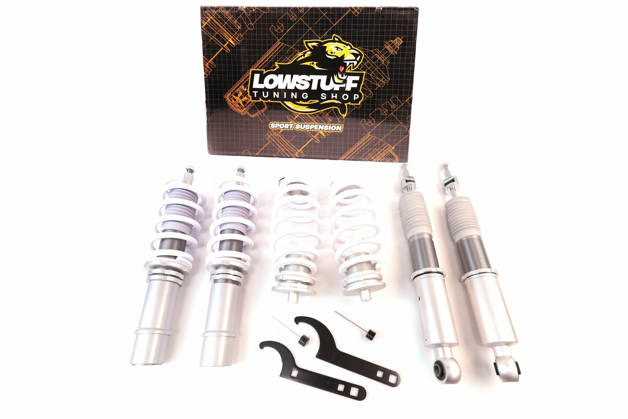 Винтовая подвеска Audi A4 B8, Audi A5 B8, Audi A6 C7, Audi A7 4G фултап койловеры с регулировкой высоты и жесткости LOWSTUFF EVO-4 LSCSAU054