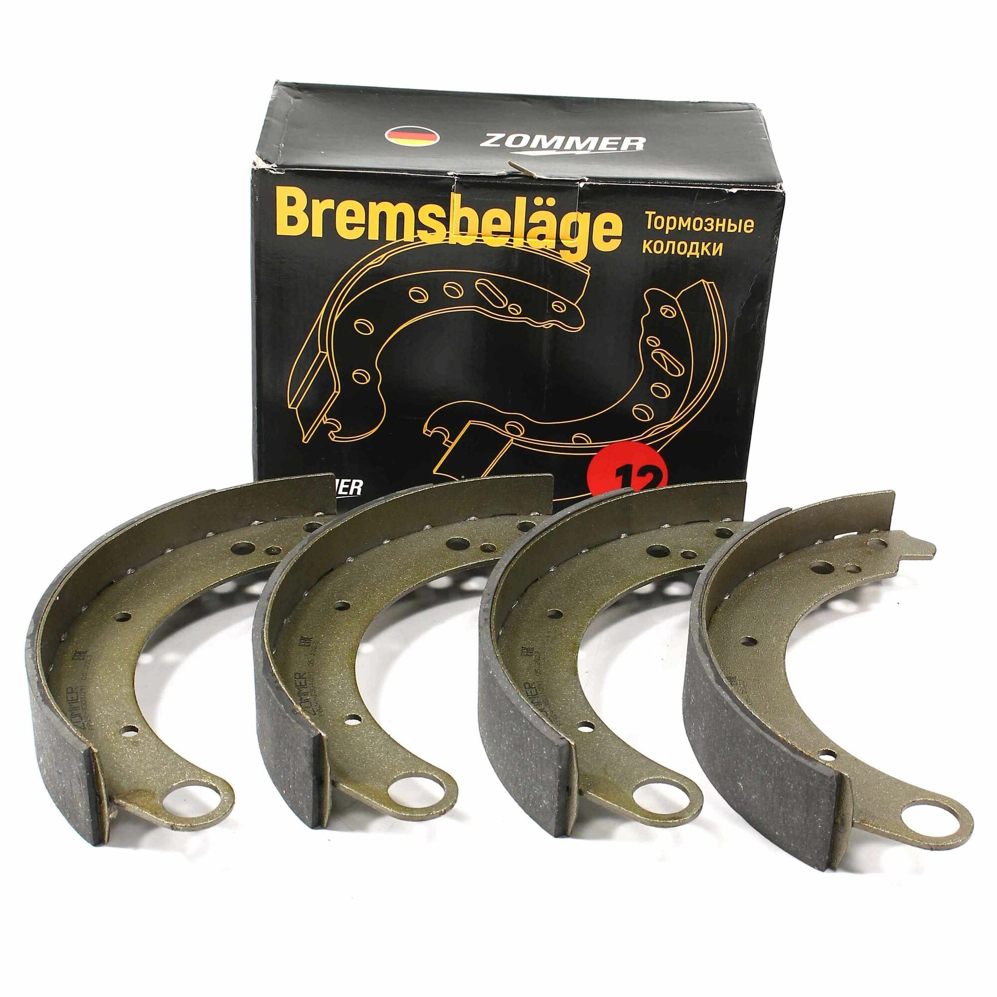 Колодки тормозные задние ГАЗ 24, 2410, 3110 (к-т 4шт) ( 4 коротких)