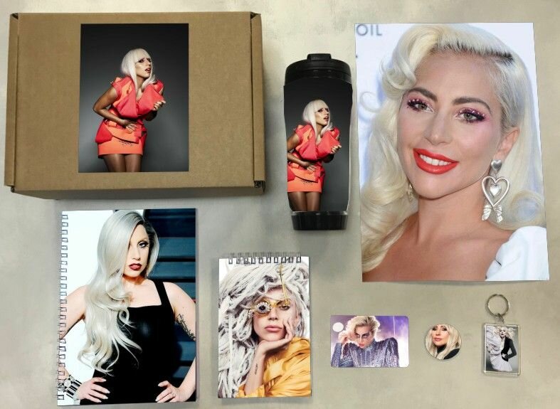 Бокс Леди Гага, Lady Gaga №5, Товары с вашими картинками