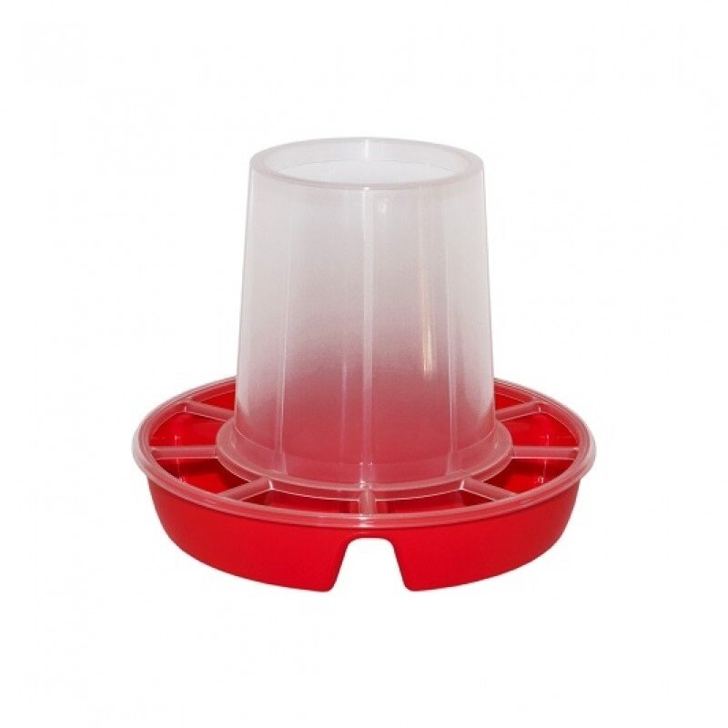 Кормушка для птиц Лето, бункерная, 2 кг, 190г, прозрачная, круглая