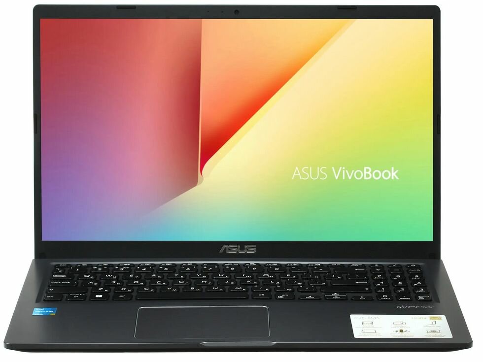 15,6" Ноутбук Asus VivoBook 15 X515EA-BQ1461W (90NB0TY1-M25480) серый - 1920x1080, IPS, Intel Pentium Gold 7505, ядра: 2 x 2 ГГц, 8 ГБ, SSD 256 ГБ, Intel UHD Graphics, Windows 11 Home