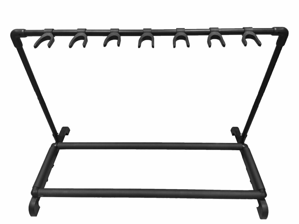 FL-17W Стойка для семи гитар, на колесах, Flanger