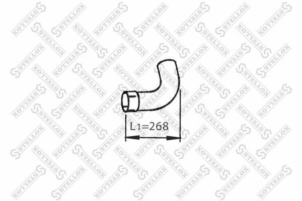Труба глушителя промежуточная 1-изг для MAN TGL 8203779SX STELLOX