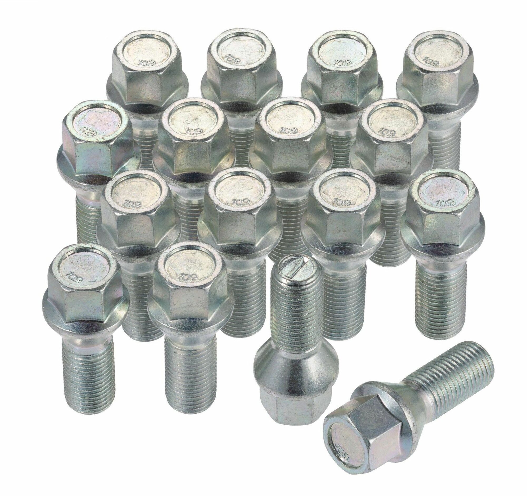 Болты колесные Ellis B17ECN28 (B153), M14x1.5, балонный ключ: 17, 20 штук