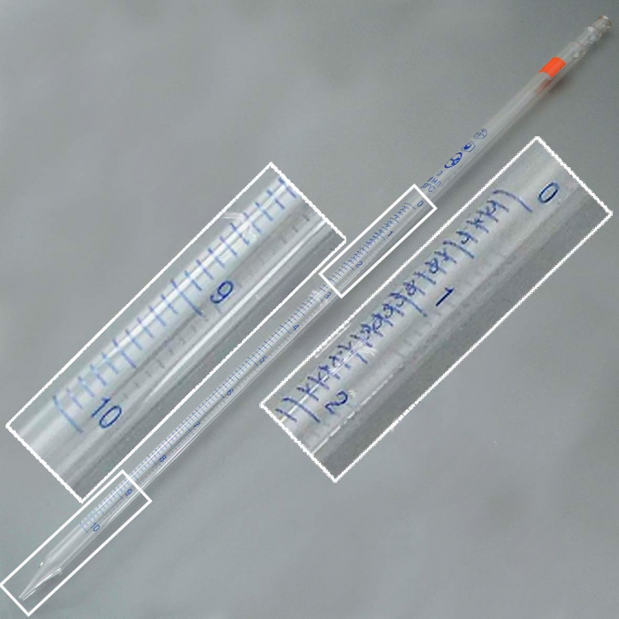 Пипетка градуированная 1-2-2-10, ГОСТ 29228-91, упаковка 6 шт