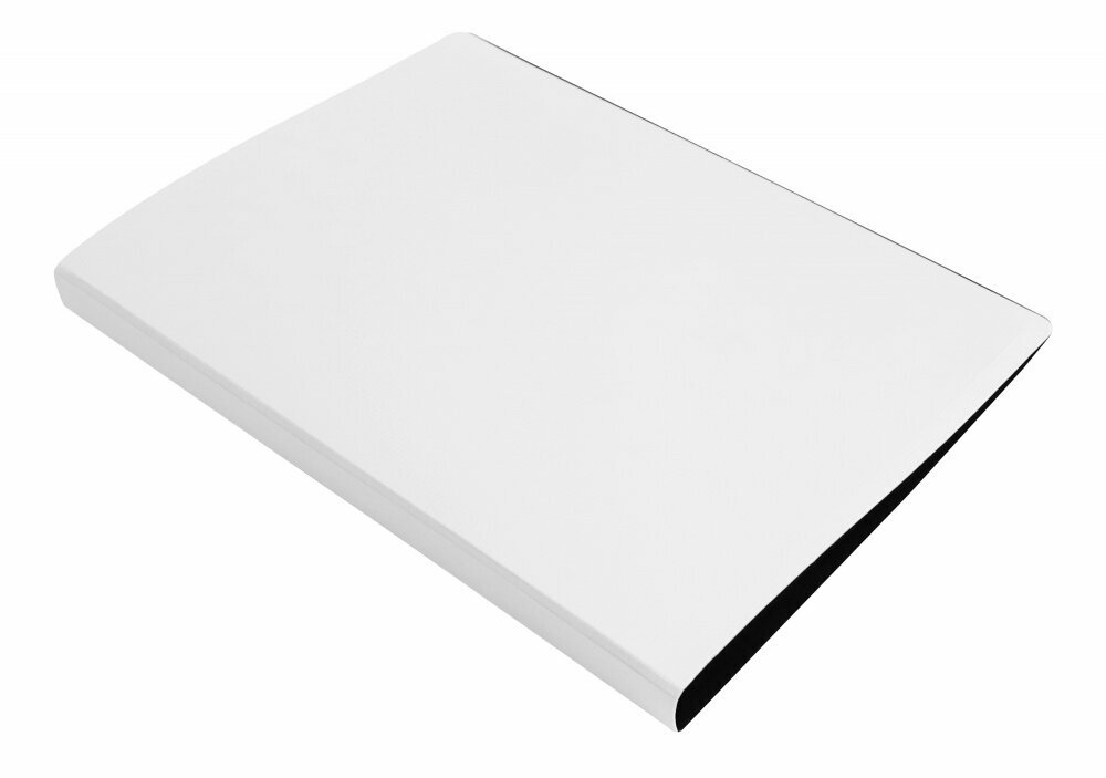 Папка метал. пруж. скоросш. Бюрократ DeLuxe DL07PMILK A4 пластик 0.7мм кор.27мм молочный