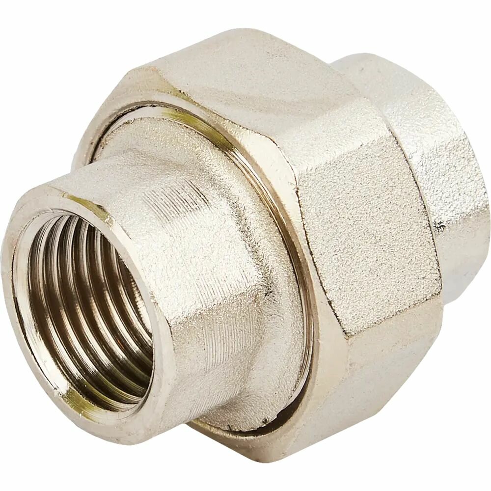 Сгон прямой американка 1/2"x1/2" ВР-НР латунь SFT-0034-000012