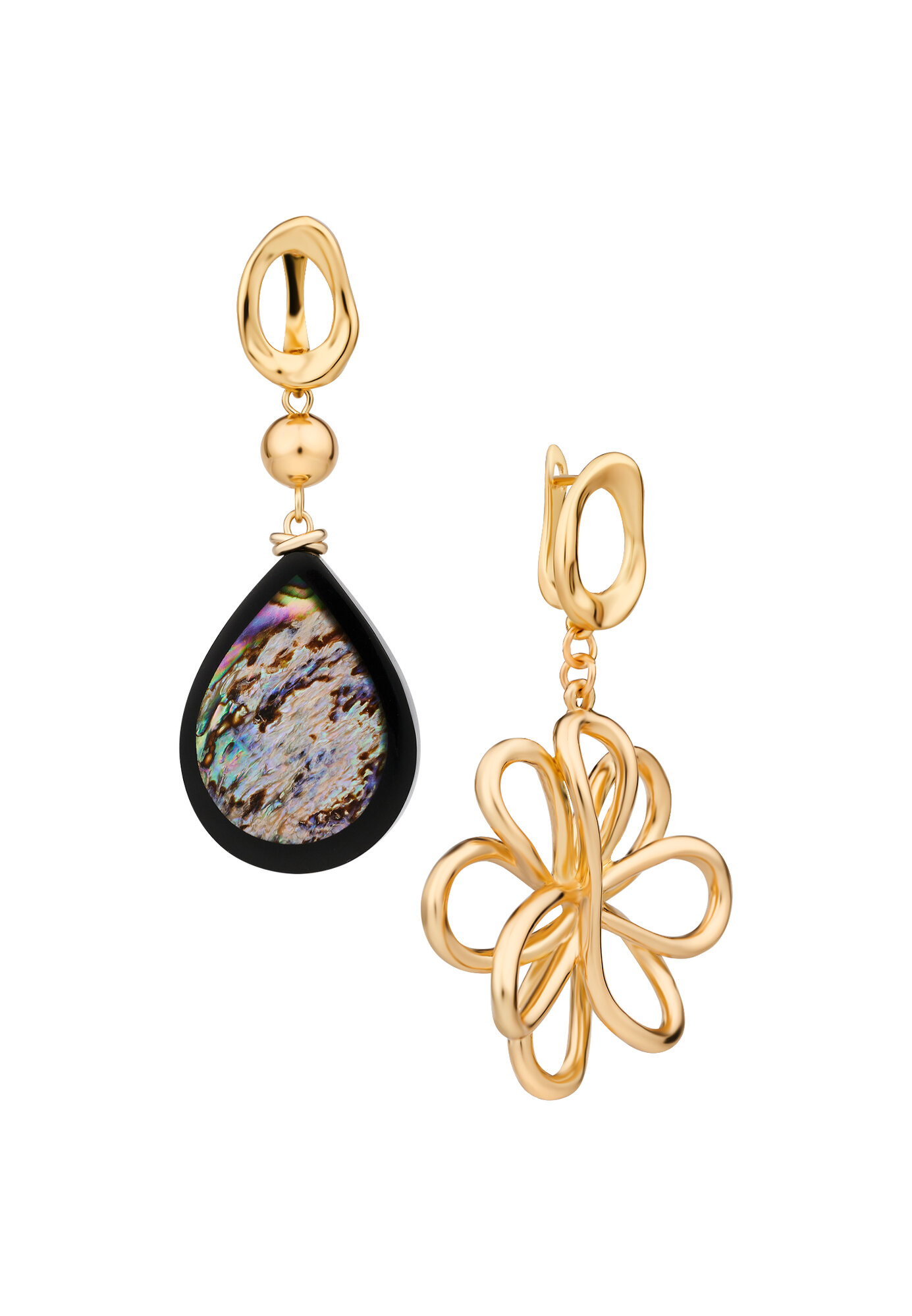 Серьги с подвесками, гелиотис