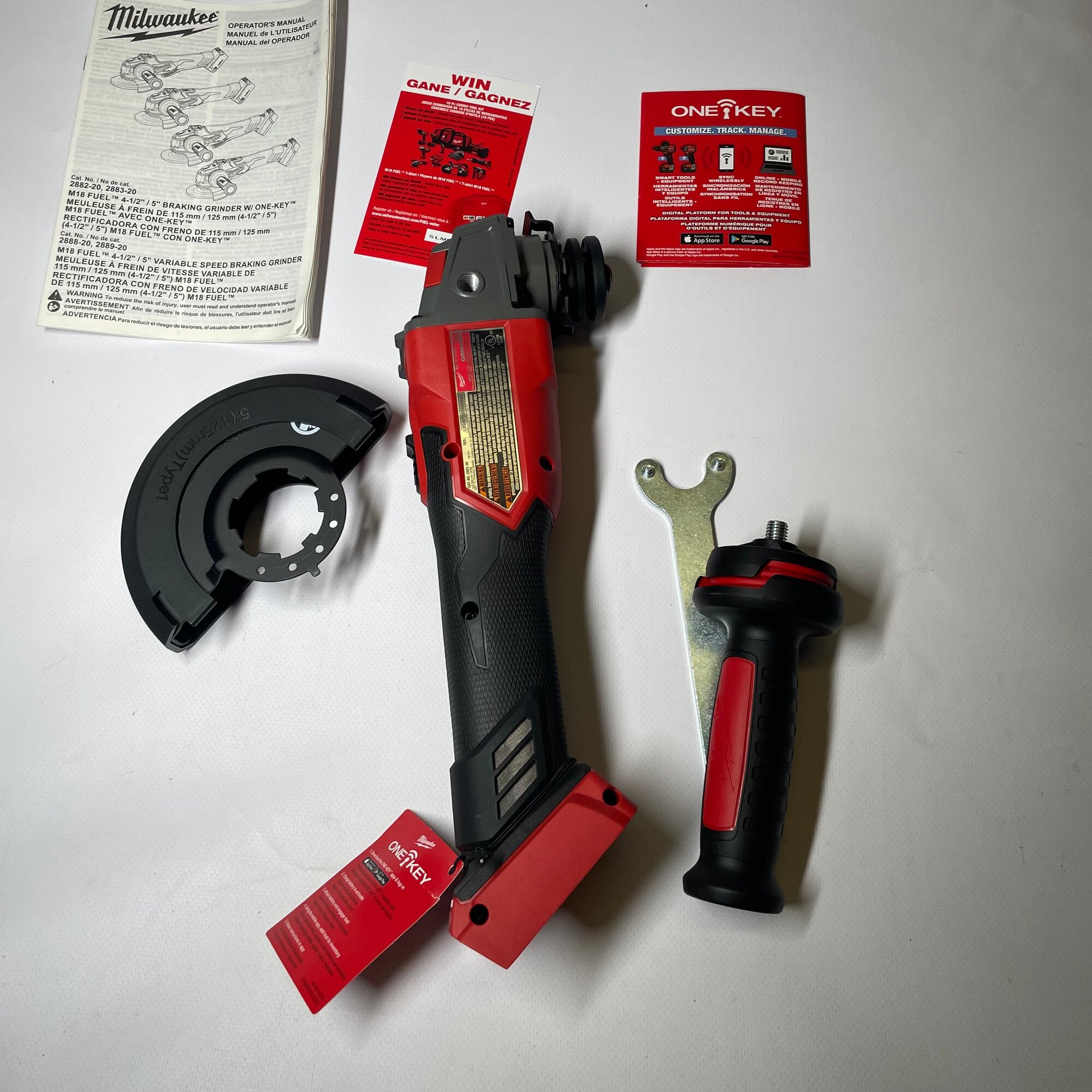 Ушм болгарка Milwaukee М18 2883-20,0акб, ONE-КЕY™, Рынок Америка