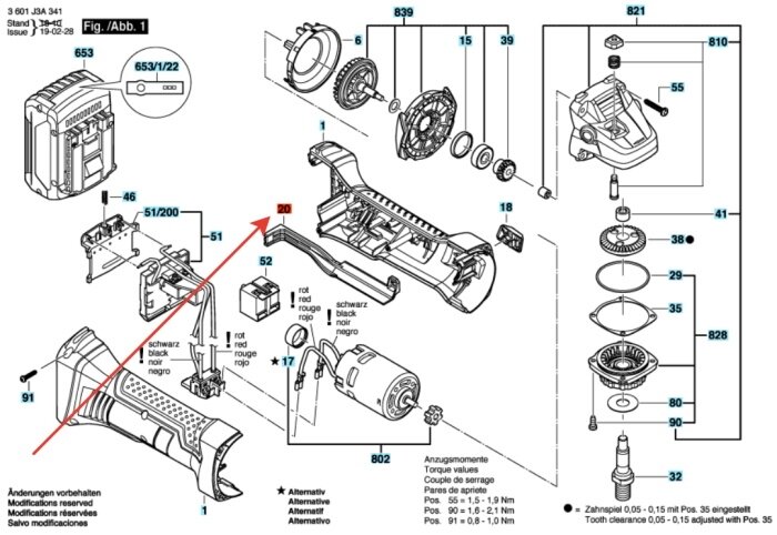 1619P12305 Толкатель для Bosch GWS 18 V-LI