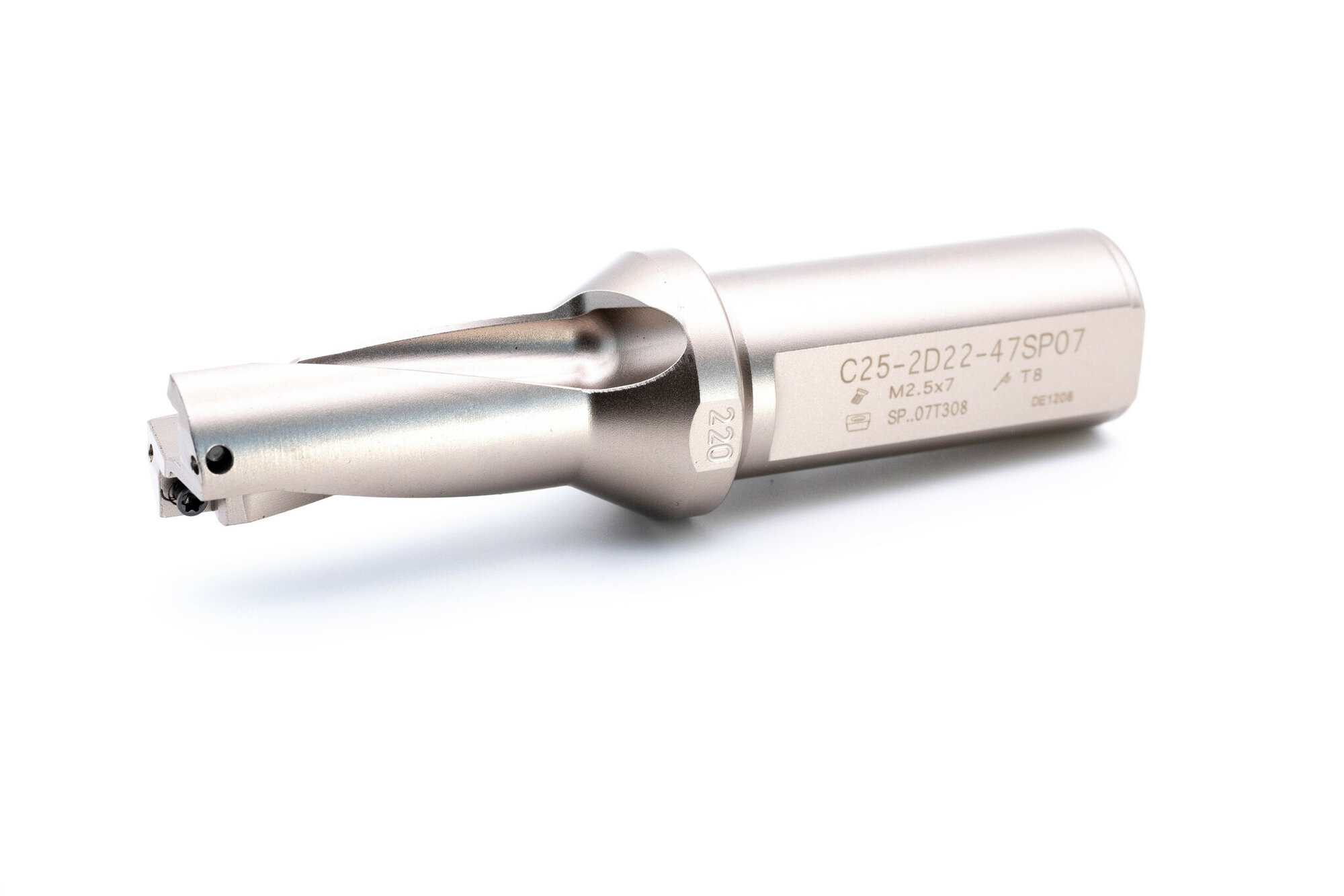 Сверло по металлу C25-2D22-47SP07, с твердосплавными сменными пластинами, Weldon 25мм