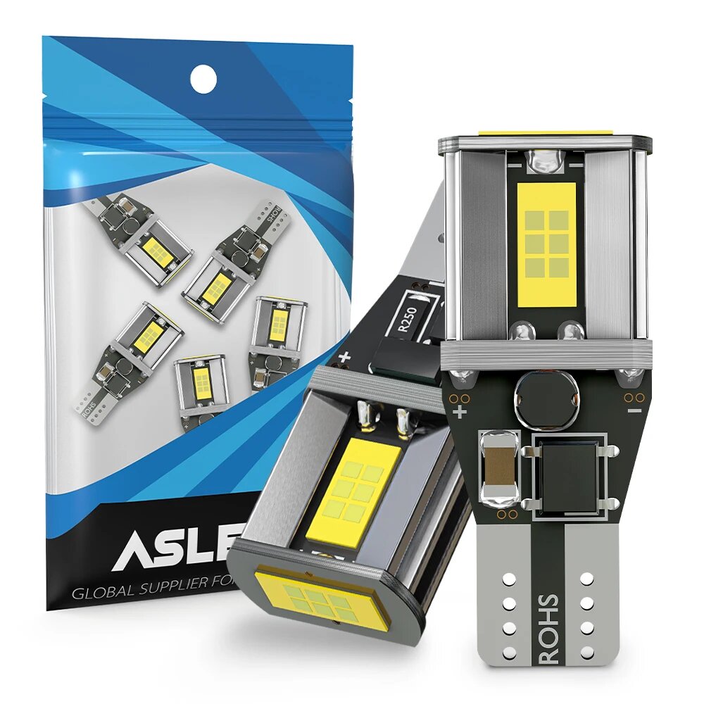 2 шт. T15 W16W светодиодные лампы Canbus без ошибок CSP 3570 3SMD резервный фонарь заднего хода 921 912 лампа автомобильный фонарь заднего хода ксенон 6000K белый