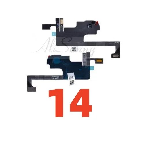 Гибкий кабель приближения с датчиком света для наушников без динамика для iPhone 15 Plus 13 14 Pro Max 12 11 с лентой для микрофона 1x 14