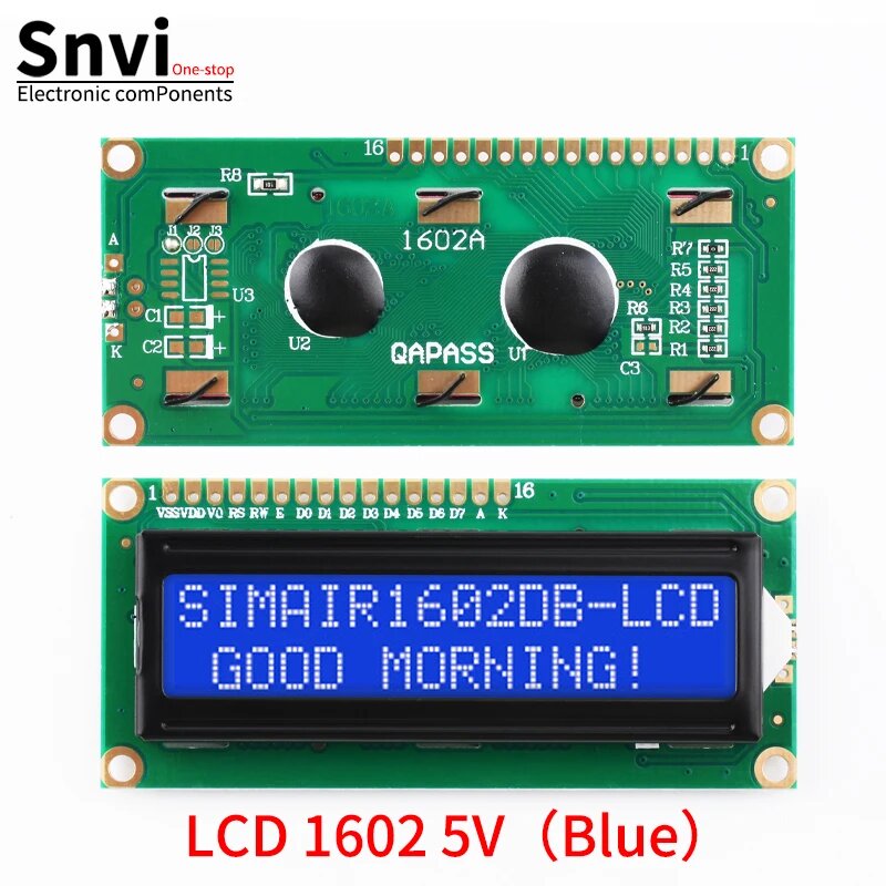 ЖК-дисплей SNVI LCD1602 16x2 LCD1602 Blue