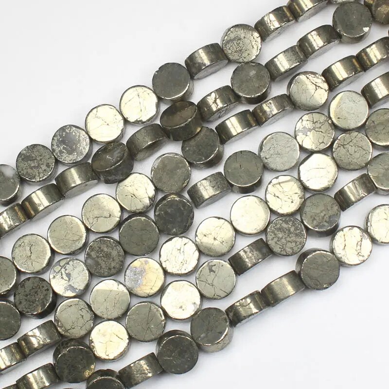 Бусины пирит лаerf beads 6-10 мм 10mm 36pcs