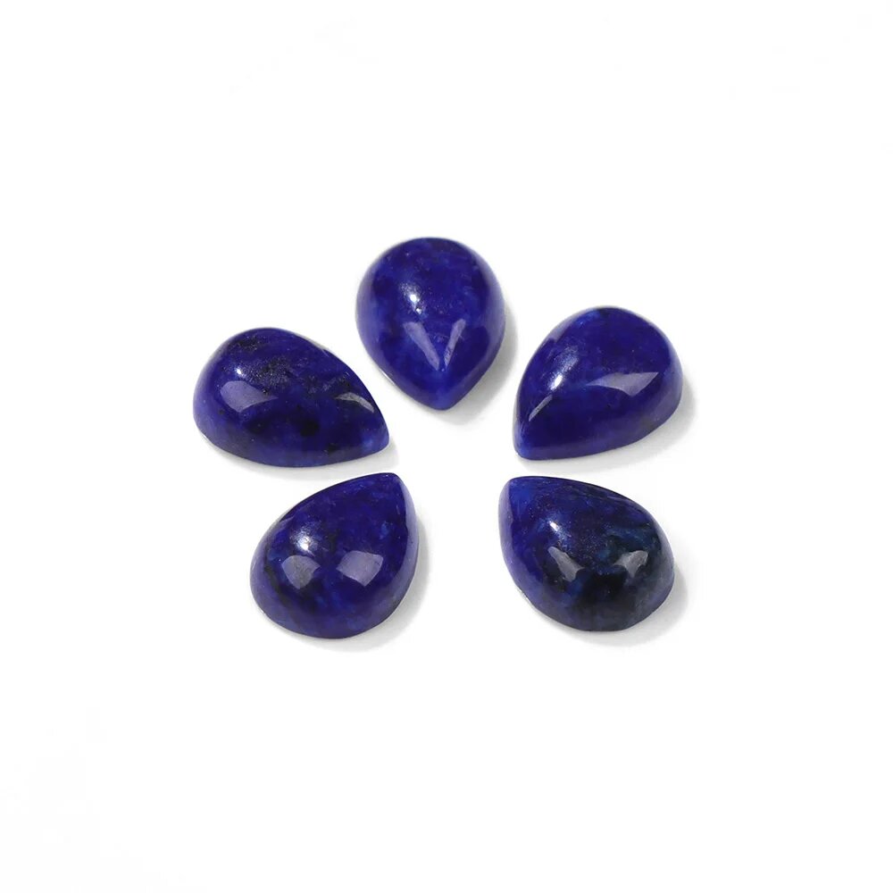 Кабошоны из природного камня, 10 шт, 6х8 мм 3. Jasper