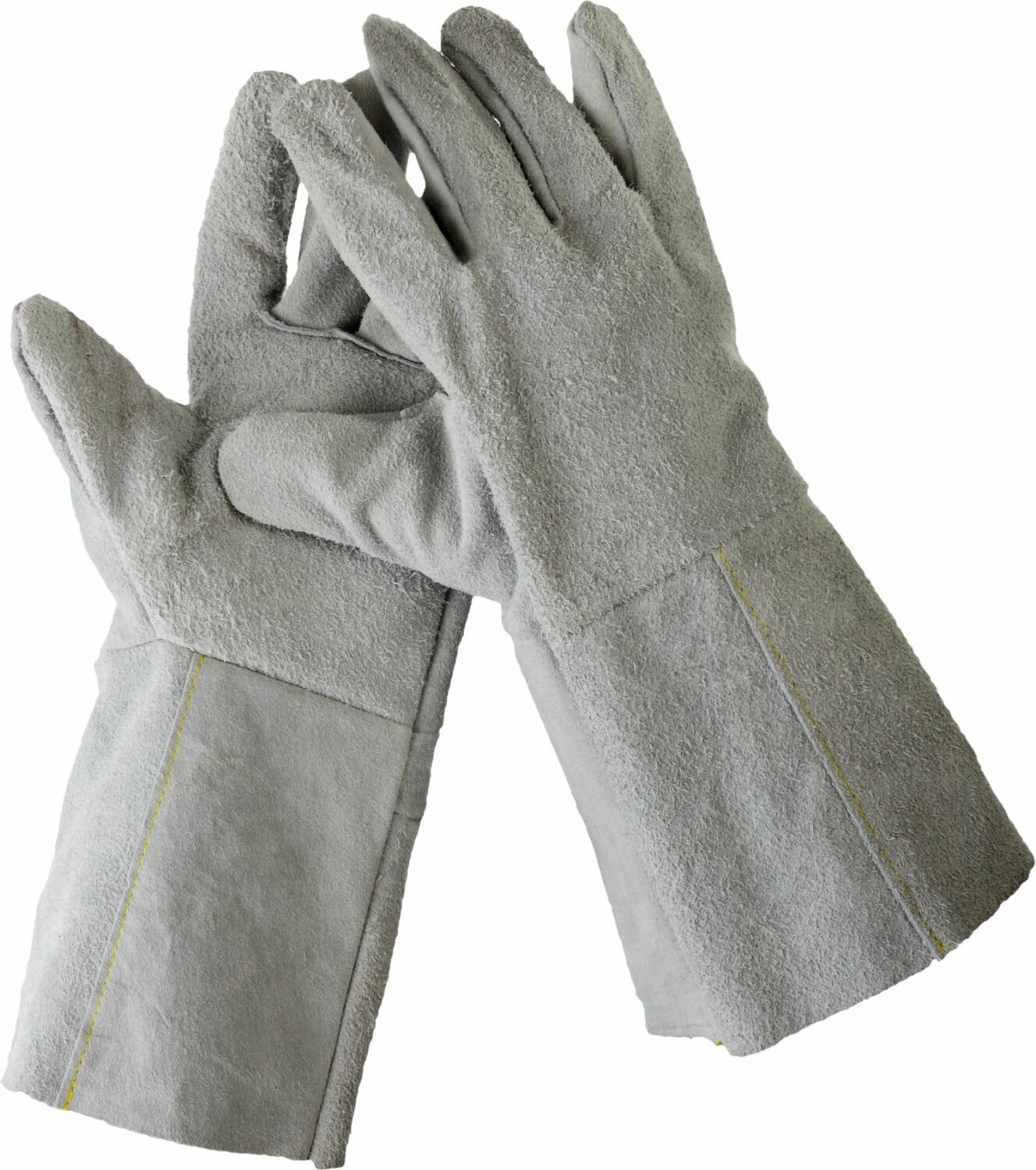 Краги СИБИН, 350 мм, XL (10), спилковые, для сварки, тяжелые механические работы 11337-XL