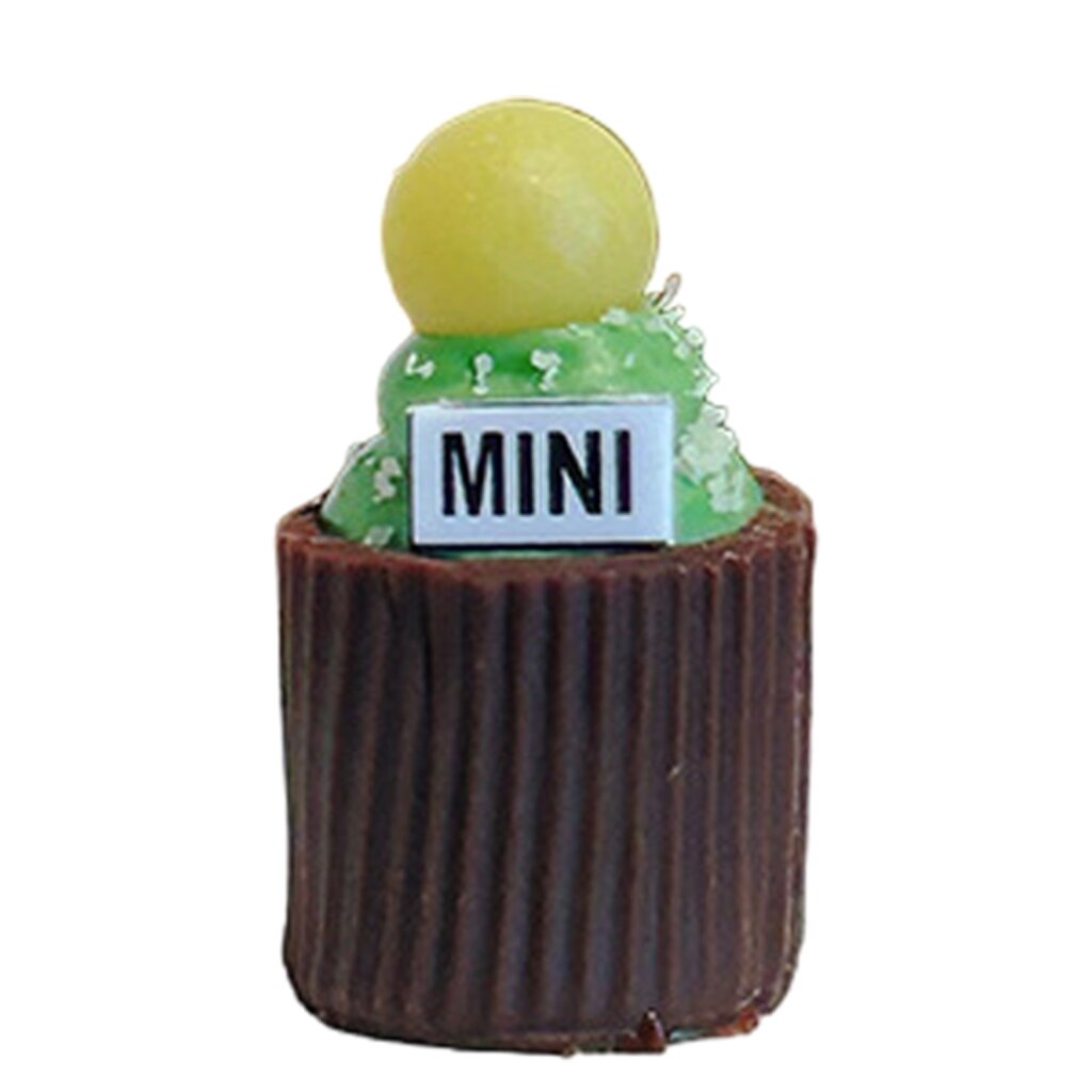 Аксессуары для кукольного домика, мини-кексы в бумажных формочках - матча формочки B