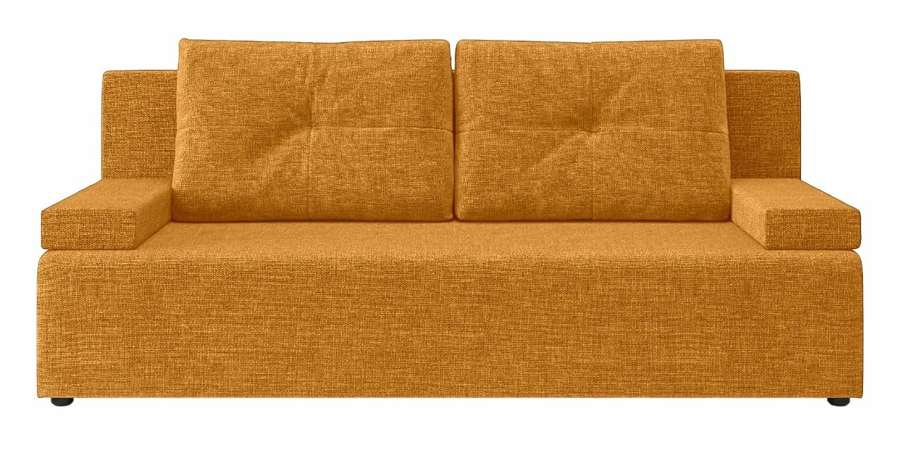Диван-кровать Лиссабон, 200х90х90 см, рогожка Savana Yellow, механизм Еврокнижка, прямой диван раскладной, с ящиком для белья. Гарантия 12 месяцев