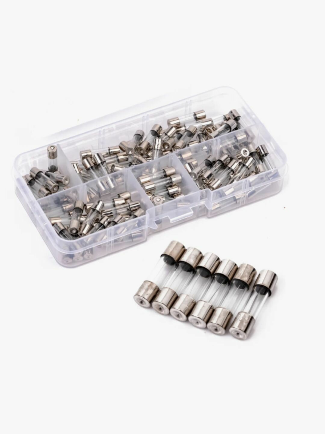 Набор стеклянных цилиндрических предохранителей 5x20 (0.25А-20A) 10 видов по 10 шт (Ф)