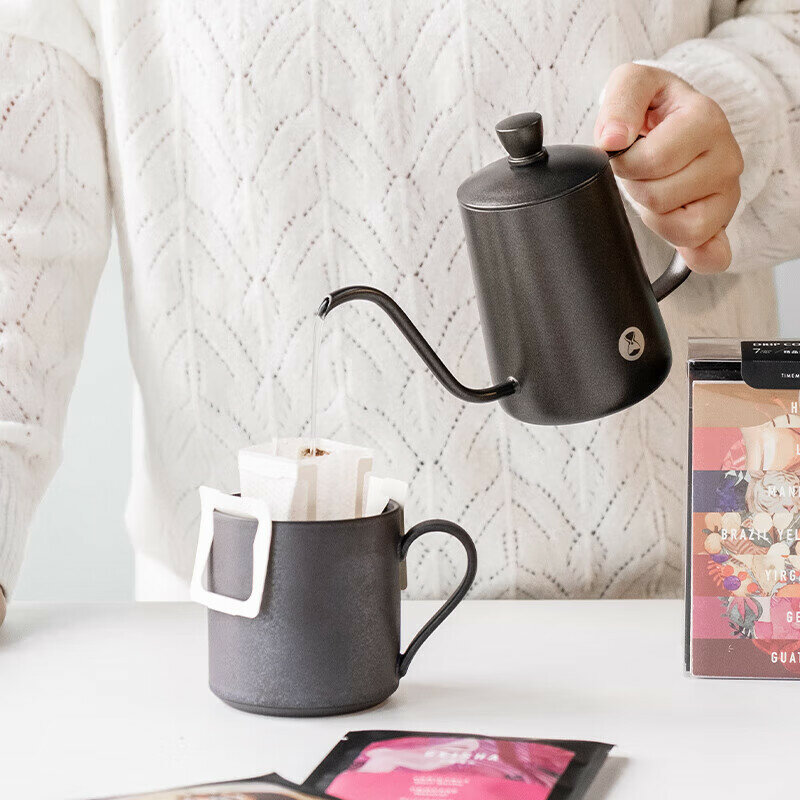 Timemore Fish 03 Hanging Ear Coffee Pour-Over Kettle, Travel Office Mini Pour-Over Coffee Kettle 300ml