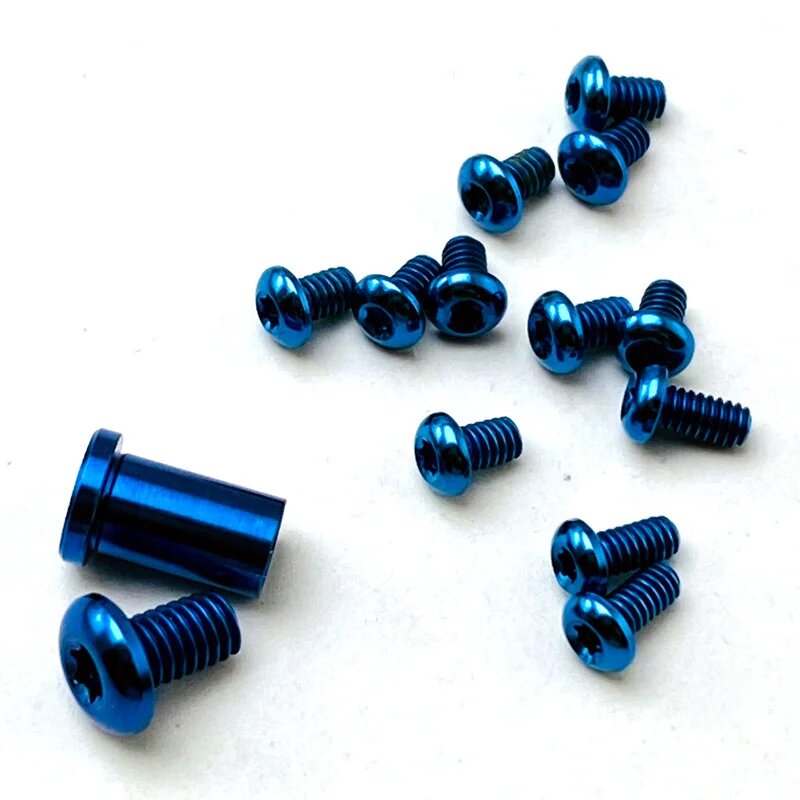 Набор винтов для рукоятки Benchmade 940 Osborne из титанового сплава Темно-синий, Blue