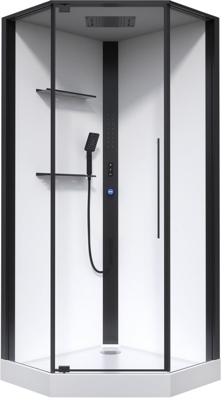 Душевая кабина Black&White Galaxy G8035 900х900х2150, с низким поддоном