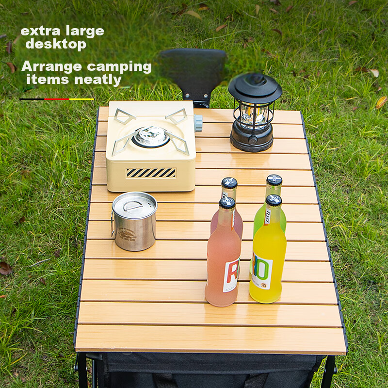 OFEIS Outdoor Camping Cart, Folding Cart, Egg Roll Table, Picnic Cart, Specialized Table Board, Campsite Cart, Camping Equipment