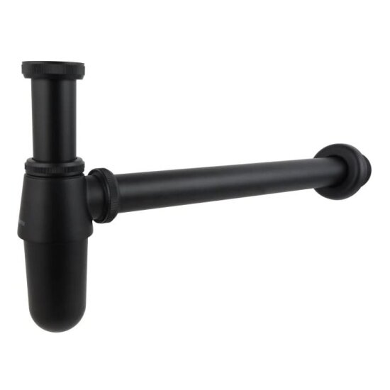 Сифон Aquatek AQ6011MB, матовый черный