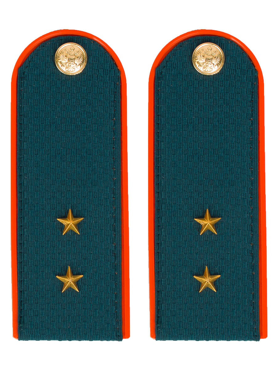 Погоны Мчс на китель Пластик с фурнитурой звание Прапорщик