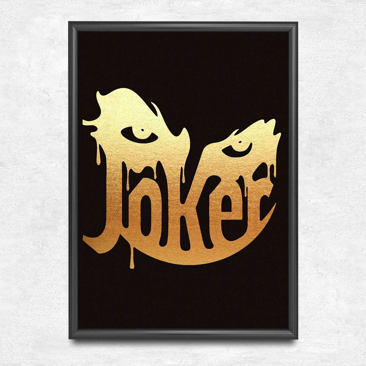 Постер Джокер / Плакат Joker Тёмный рыцарь, Хит Леджер по фильму, сериалу, игре